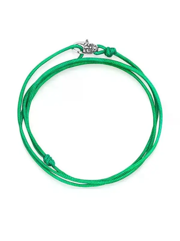 NIALAYA JEWELRY Sterling Silver Wraparound Bracelet - Green