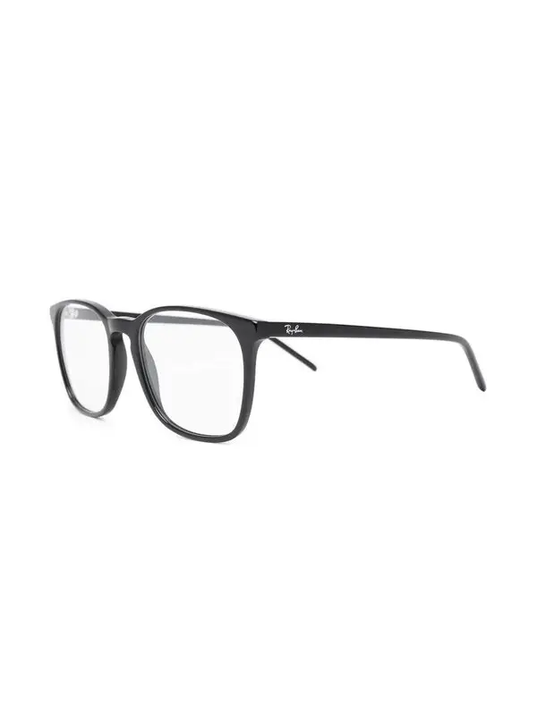 Ray-ban Polished-effect Square-frame Glasses - Black