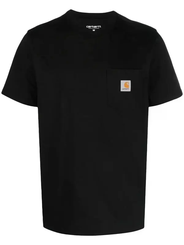 Carhartt Work In Progress Pocket Logo-patch T-shirt - Black