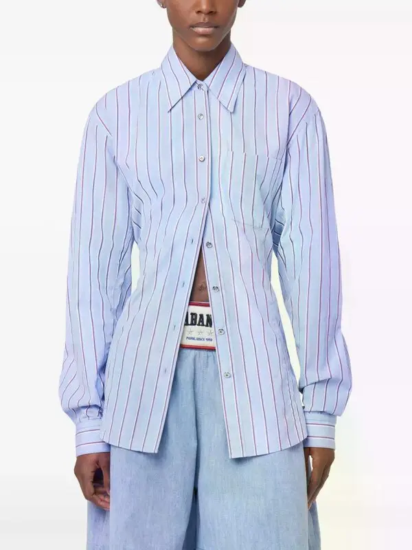 Rabanne Striped Shirt - Blue