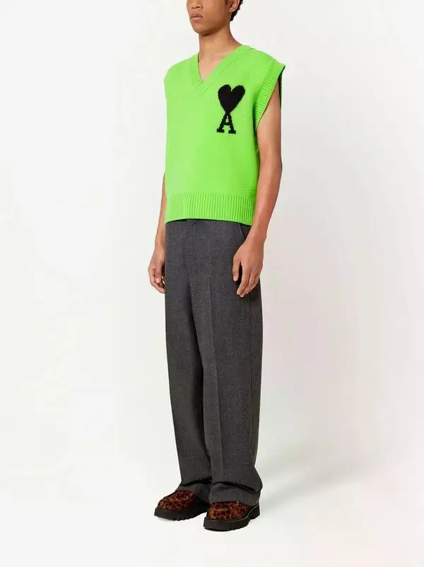 AMI Paris De Coeur Knitted Vest