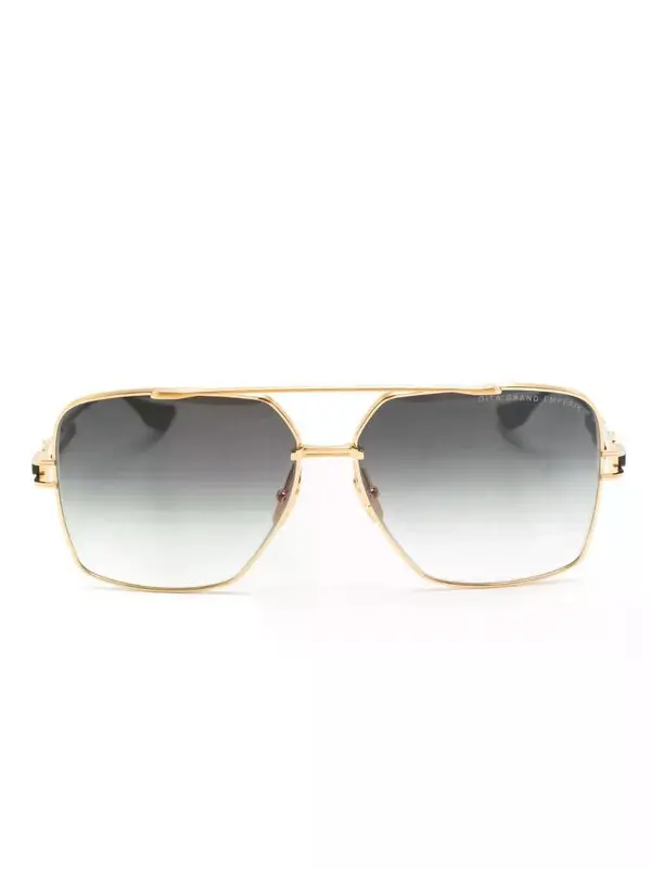 Dita Grand Emperik Pilot-frame Sunglasses - Black