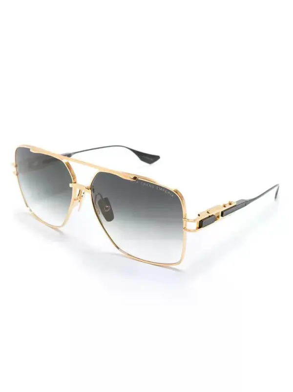 Dita Grand Emperik Pilot-frame Sunglasses - Black
