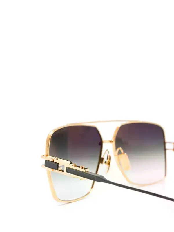 Dita Grand Emperik Pilot-frame Sunglasses - Black