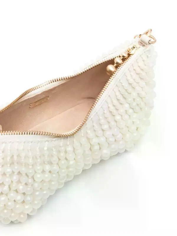 Cult Gaia Mini Mercier Beaded Shoulder Bag - Neutrals