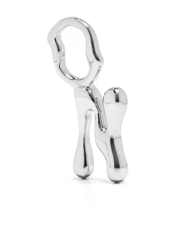 MARIA BLACK Fluent Letter N Pendant - Silver