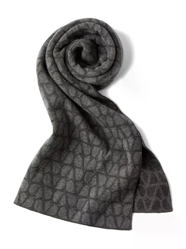 Valentino Garavani Toile Iconographe Scarf - Grey