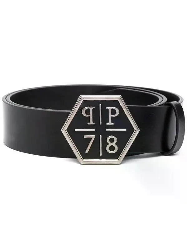 Philipp Plein Logo-buckle Belt - Black