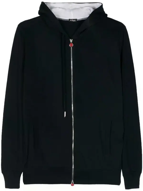 Kiton Cotton Zip-up Hoodie