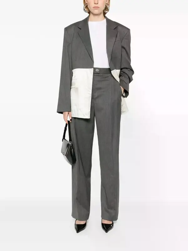 PETER DO Tailored Tapered Trousers With Front Slit