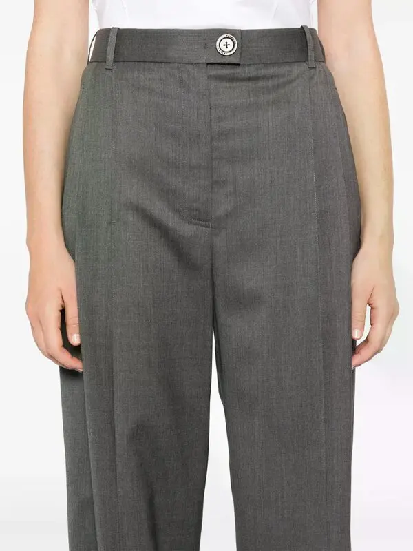 PETER DO Tailored Tapered Trousers With Front Slit
