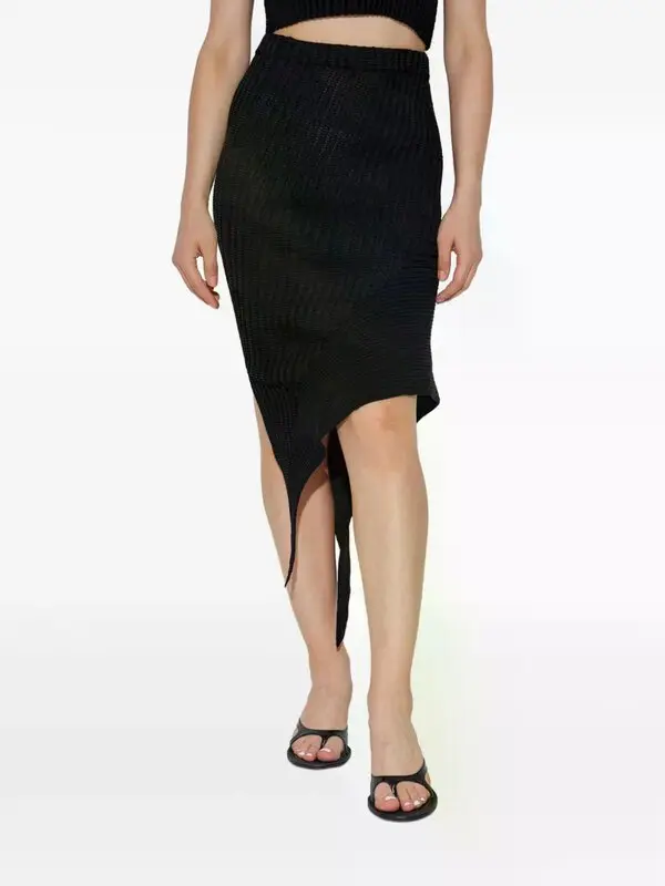 Issey Miyake Asymmetrical Mini Skirt