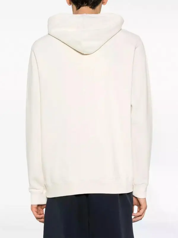 Sunspel Cotton Hoodie With Drawstring Fastening - Neutrals
