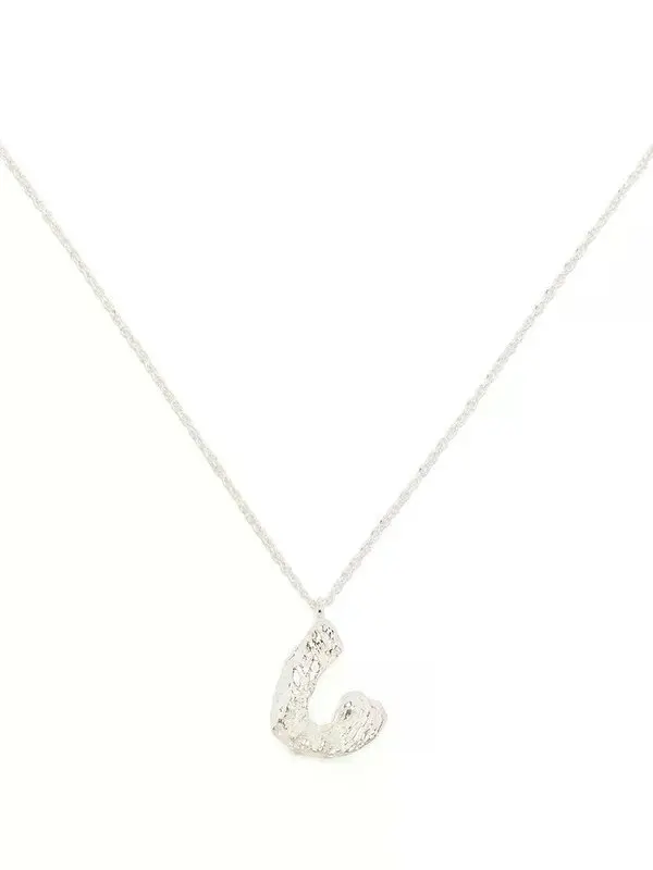 LOVENESS LEE C Alphabet Pendant Necklace - Silver
