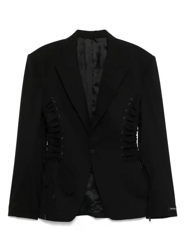 MUGLER Laced-up Blazer