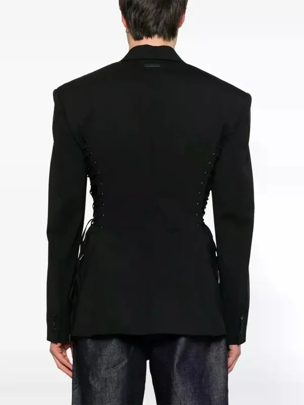 MUGLER Laced-up Blazer