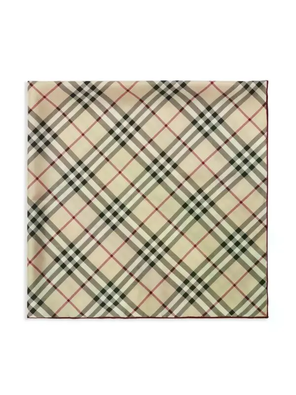 Burberry Checked Silk Scarf