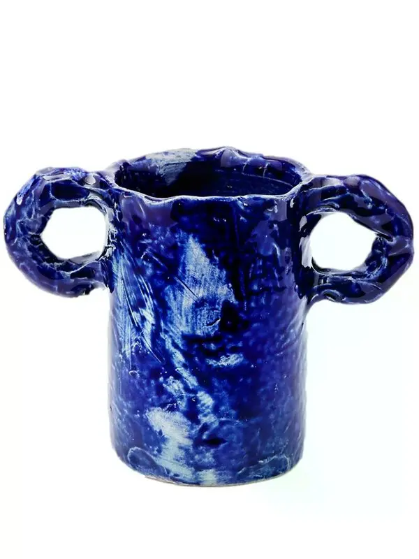 NIKO JUNE Studio Ceramic Vase - Blue