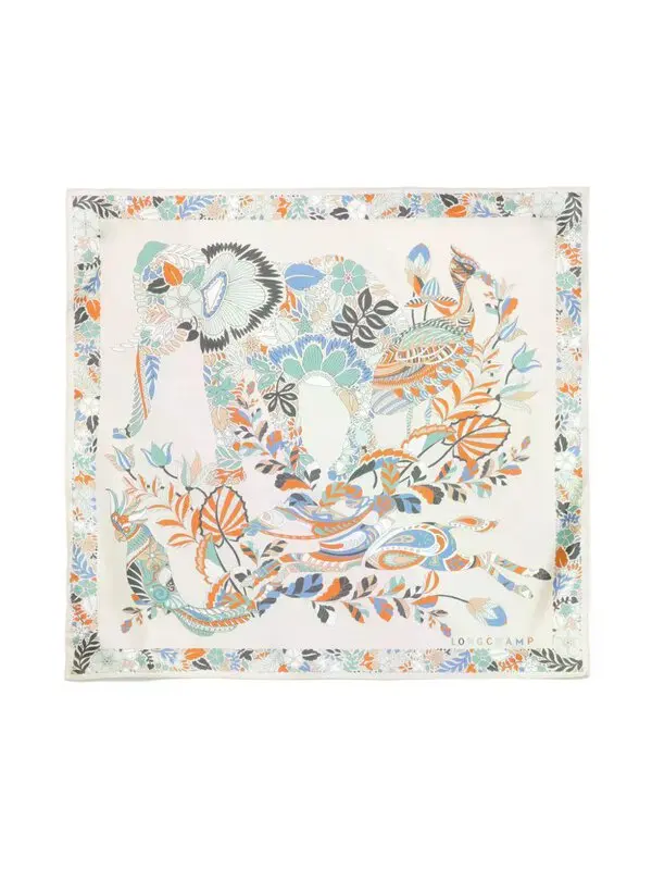 Longchamp Forêt Scarf 50 - Grey