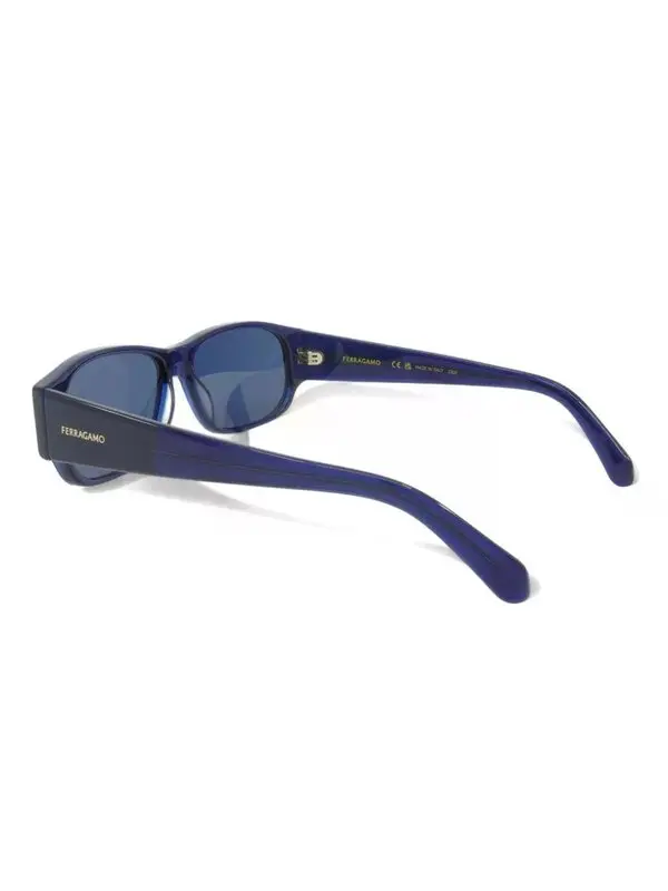 FERRAGAMO Rectangle-frame Sunglasses - Blue