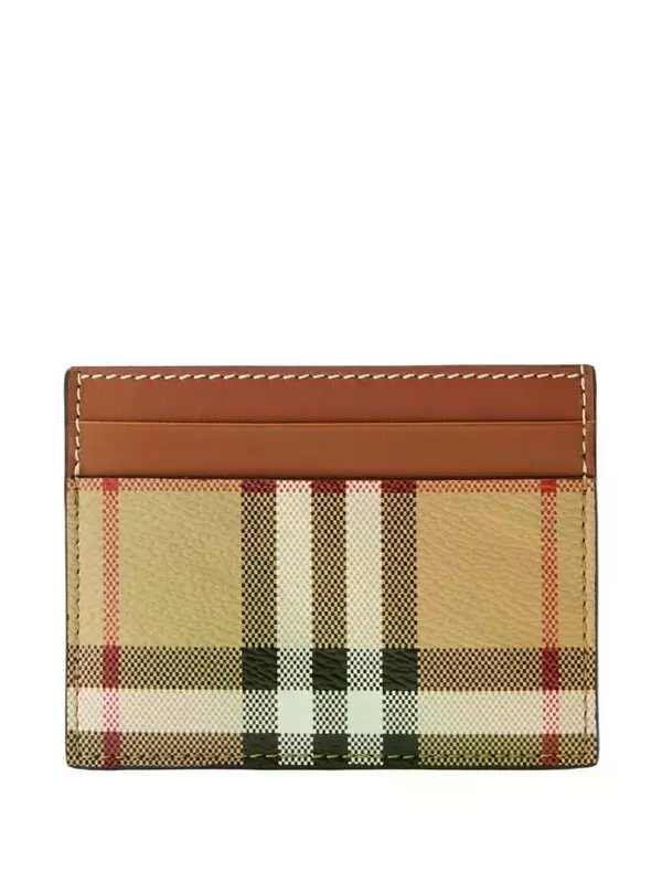 Burberry Check Cardholder - Neutrals