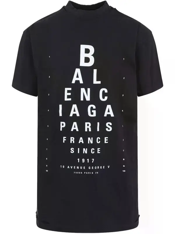 Balenciaga Logo-print T-shirt - Black