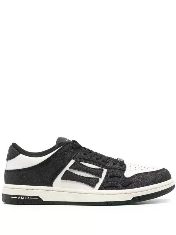 Amiri Shimmer Skel Leather Sneakers