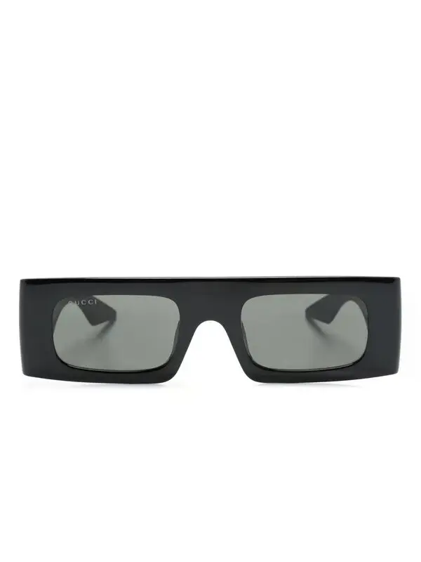 Gucci Double G Rectangular-frame Sunglasses