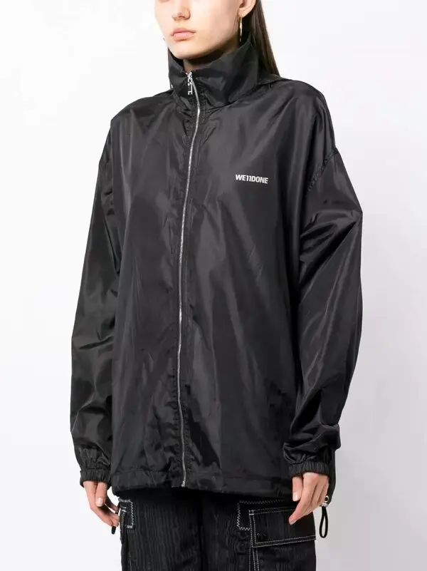 We11Done Logo Print Hooded Jacket