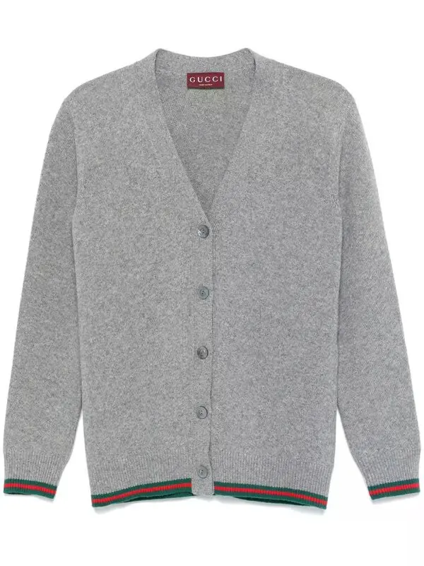 Gucci Web-stripe Cardigan