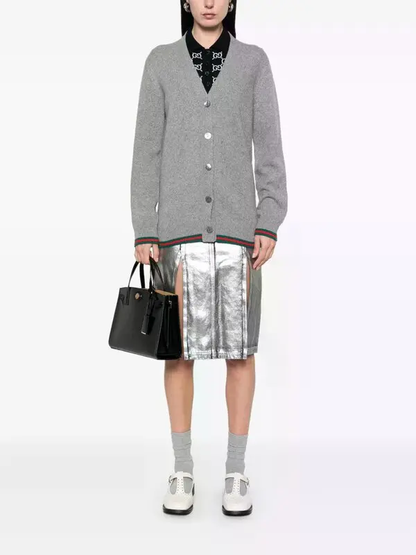 Gucci Web-stripe Cardigan