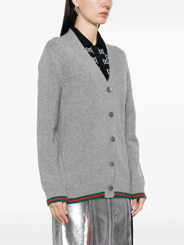 Gucci Web-stripe Cardigan