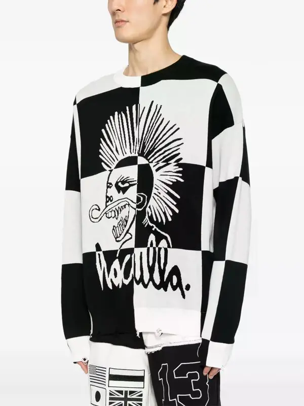 HACULLA. Chess Intarsia-knit Jumper