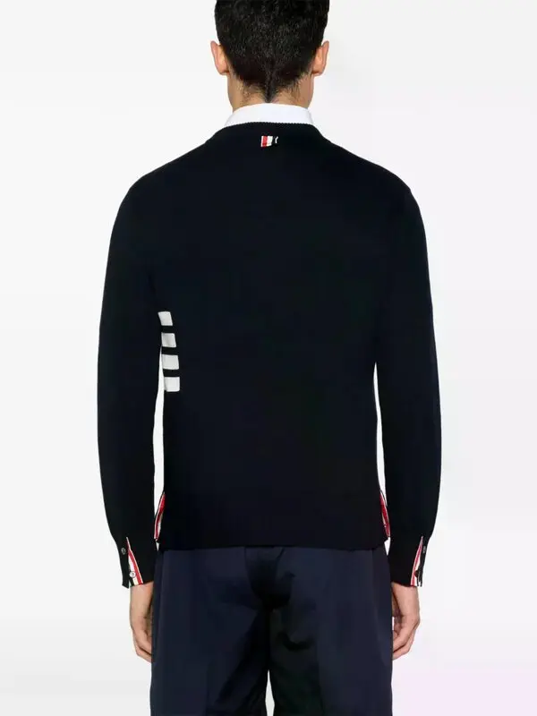 Thom Browne 4-bar Cotton Jumper