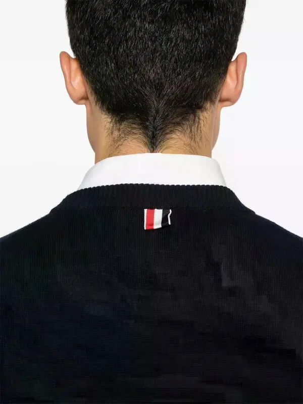 Thom Browne 4-bar Cotton Jumper