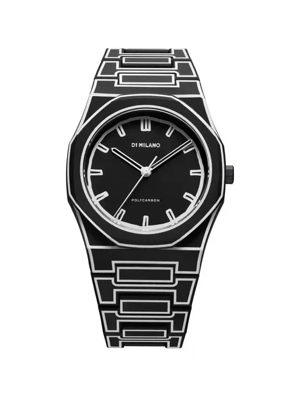 D1 MILANO Polycarbon Watch 40.5mm - Black