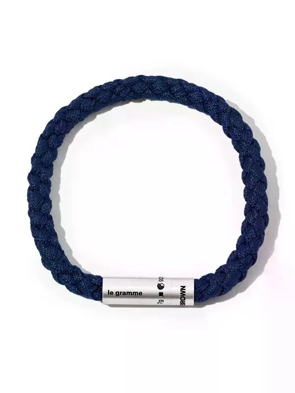 Le Gramme X Orlebar Brown Le 7g Cable Engraved-logo Bracelet