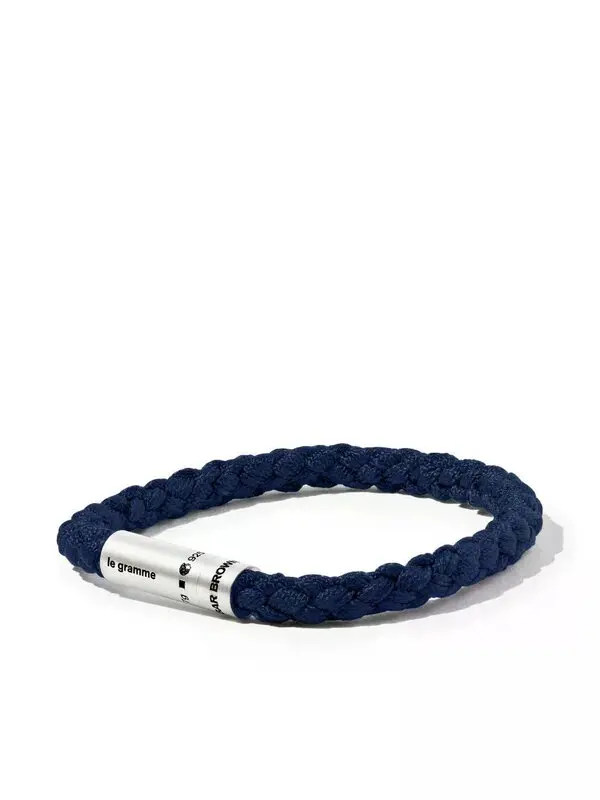 Le Gramme X Orlebar Brown Le 7g Cable Engraved-logo Bracelet