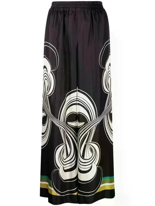 La DoubleJ Placée Wide-leg Trousers - Black