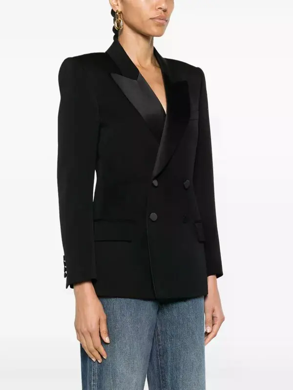 Saint Laurent Peak-lapel Double-breasted Blazer