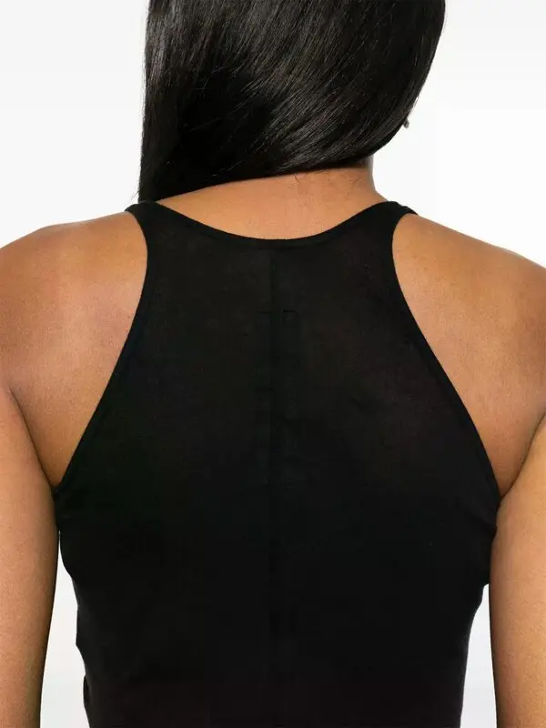 Rick Owens Cropped Cotton Tank Top