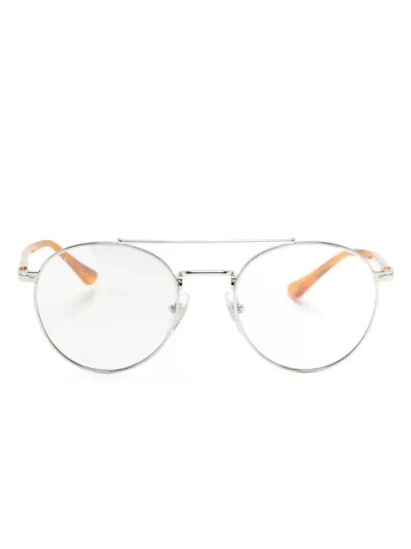Persol Po1009s Round-frame Sunglasses - Silver
