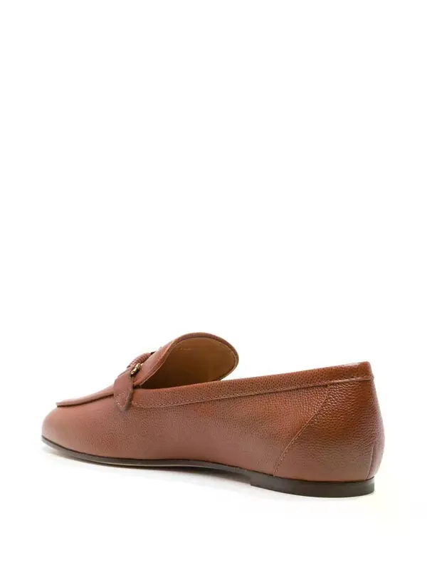 TOD'S Knot-plaque Leather Loafers