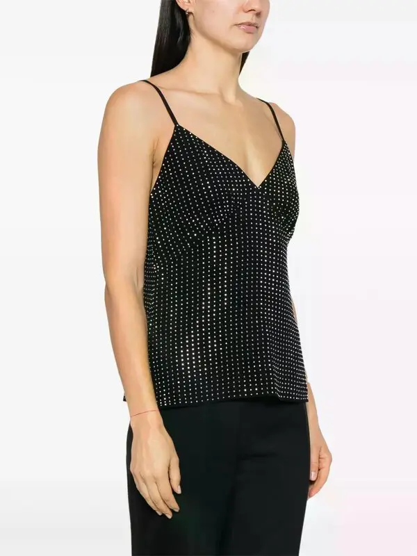 Michael Kors Rhinestone-embellished Georgette Top