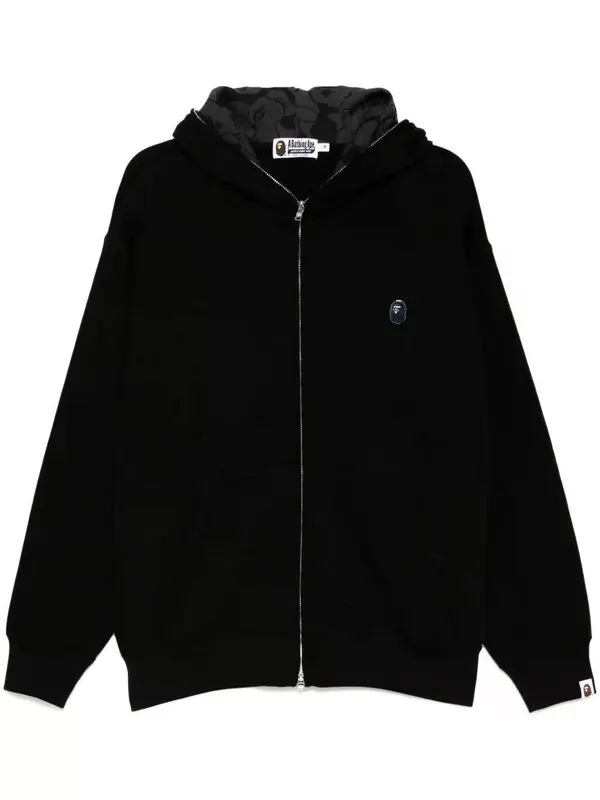A BATHING APE Logo-plaque Hoodie