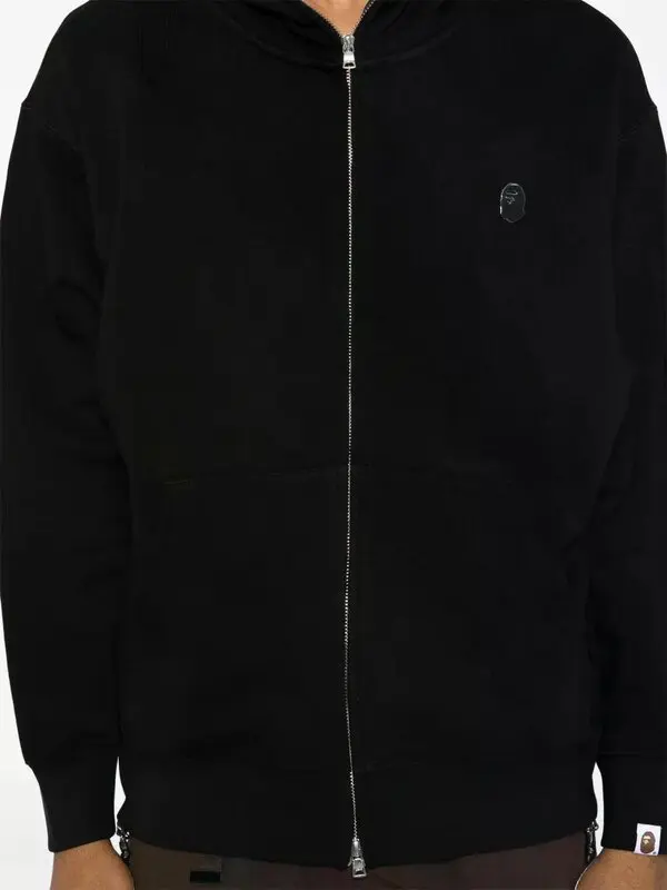 A BATHING APE Logo-plaque Hoodie