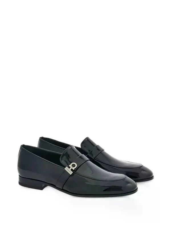 FERRAGAMO Gancini Patent-leather Loafers