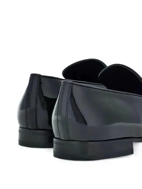 FERRAGAMO Gancini Patent-leather Loafers