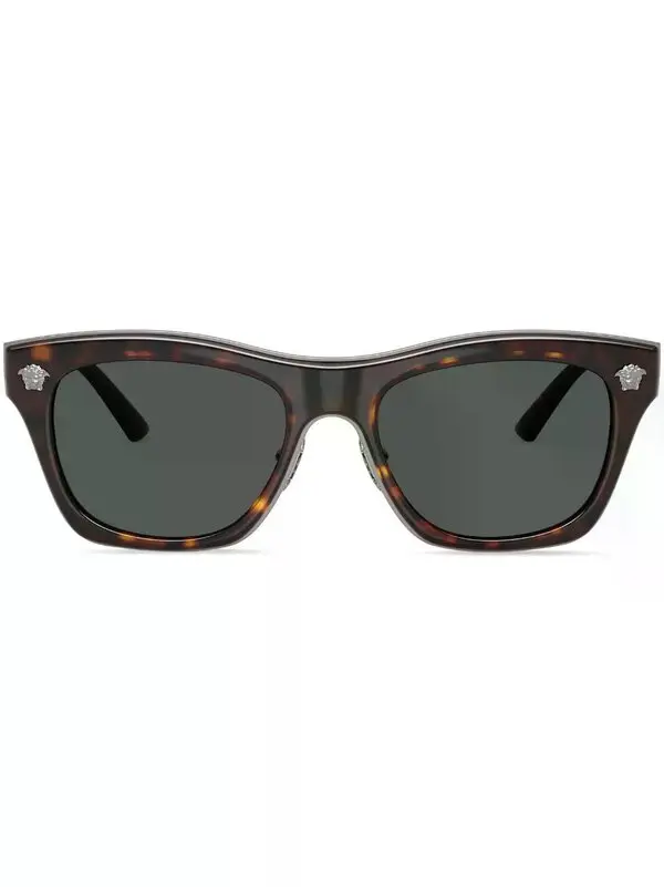 Versace Tortoiseshell-effect Sunglasses - Brown
