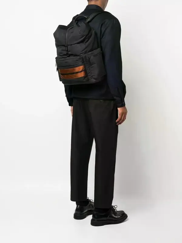 Zegna Stripe-trim Backpack